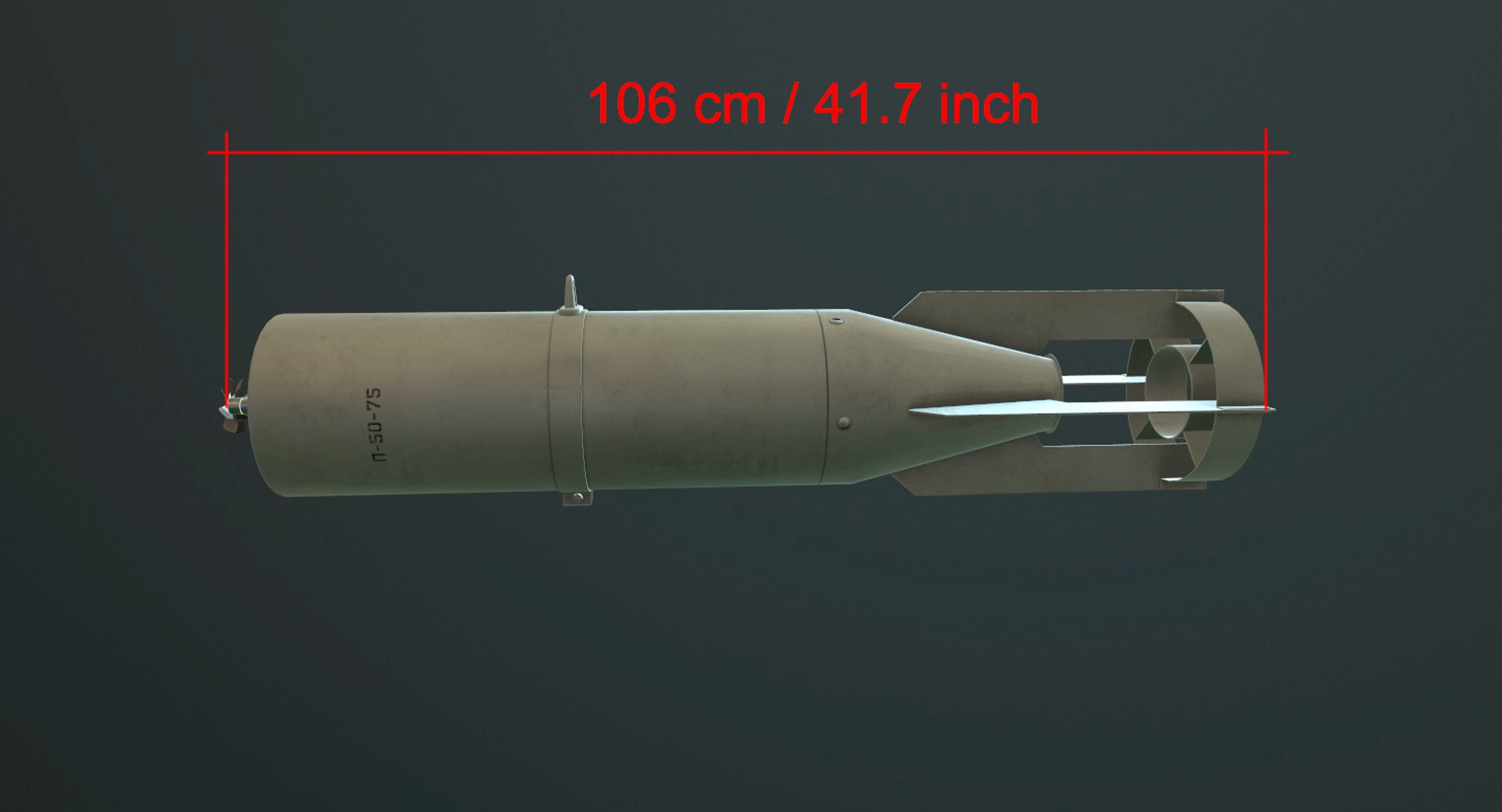 Bomb P-50-75 3D Model - TurboSquid 1384406