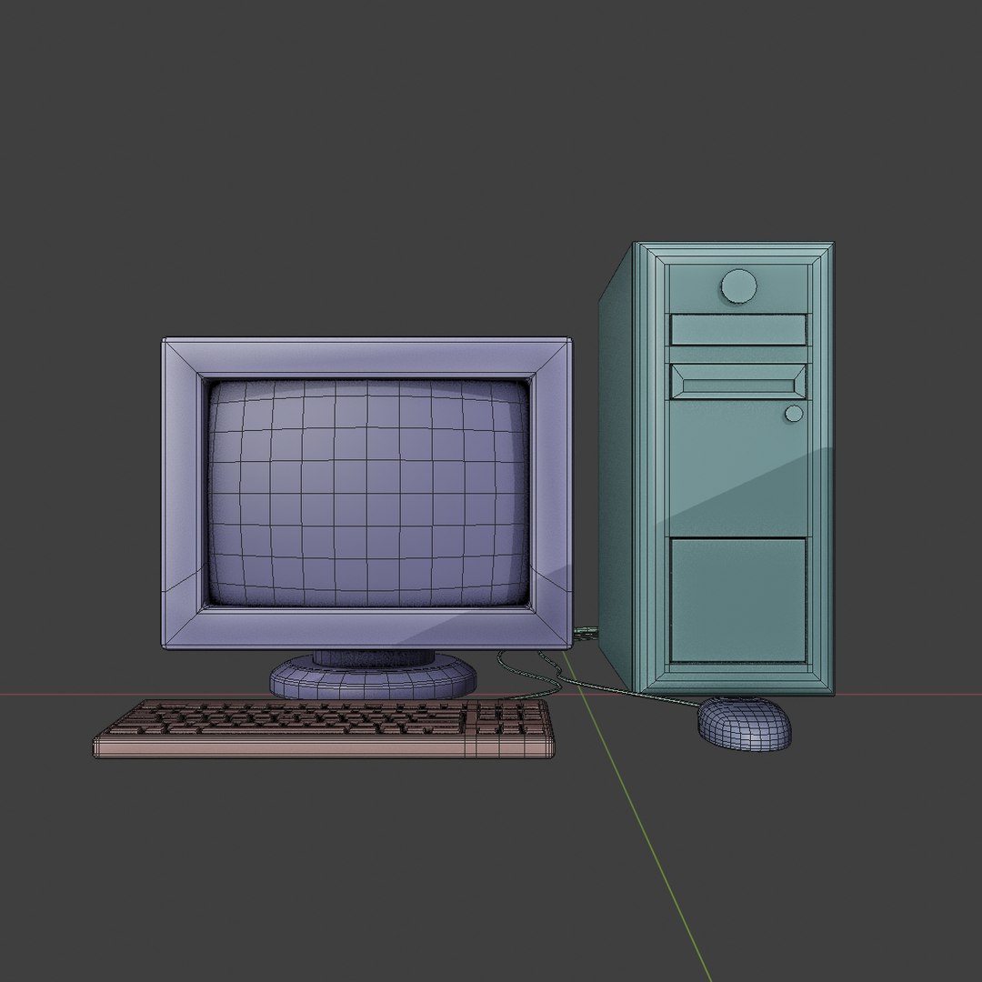 3D Old Computer Realistic Ready Model - TurboSquid 1481624