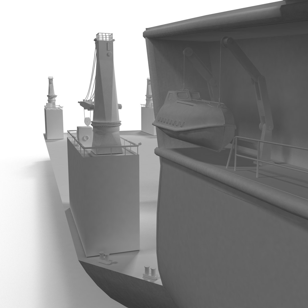 3d Model Heavy Lift Vessel