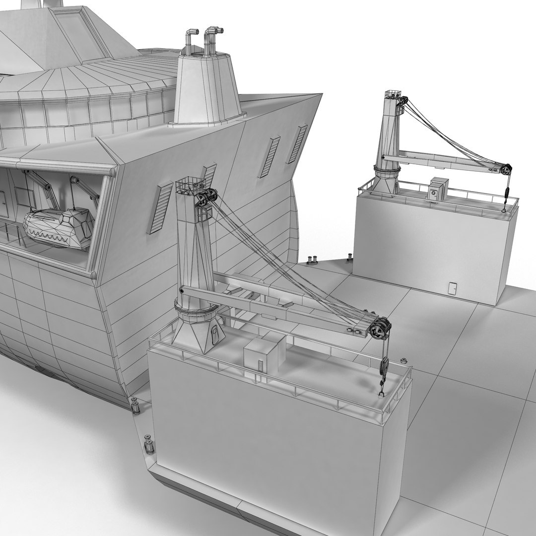 3d Model Heavy Lift Vessel