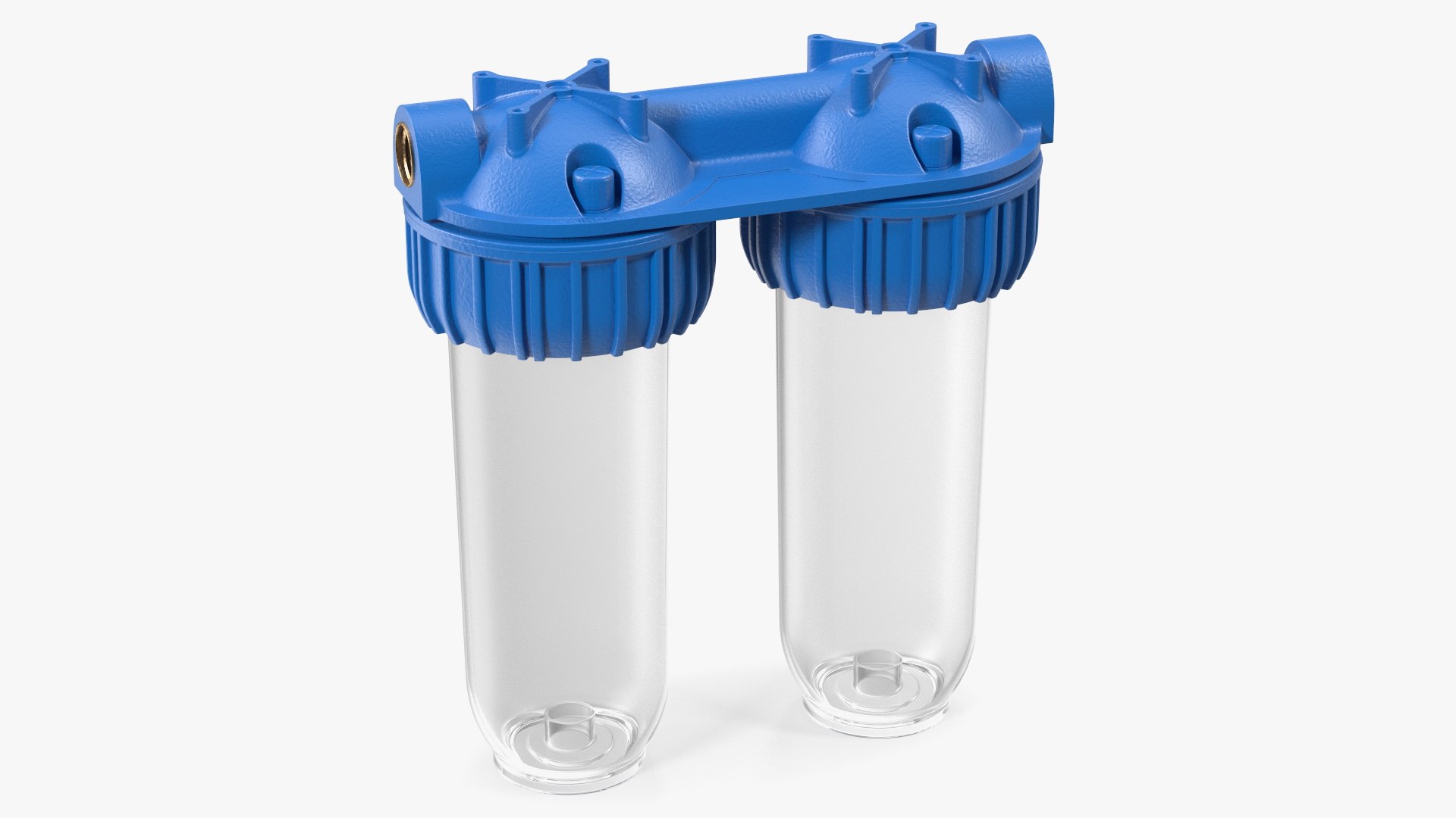 Dual Stage Water Filter Housing Transparent 3D Model - TurboSquid 1735226