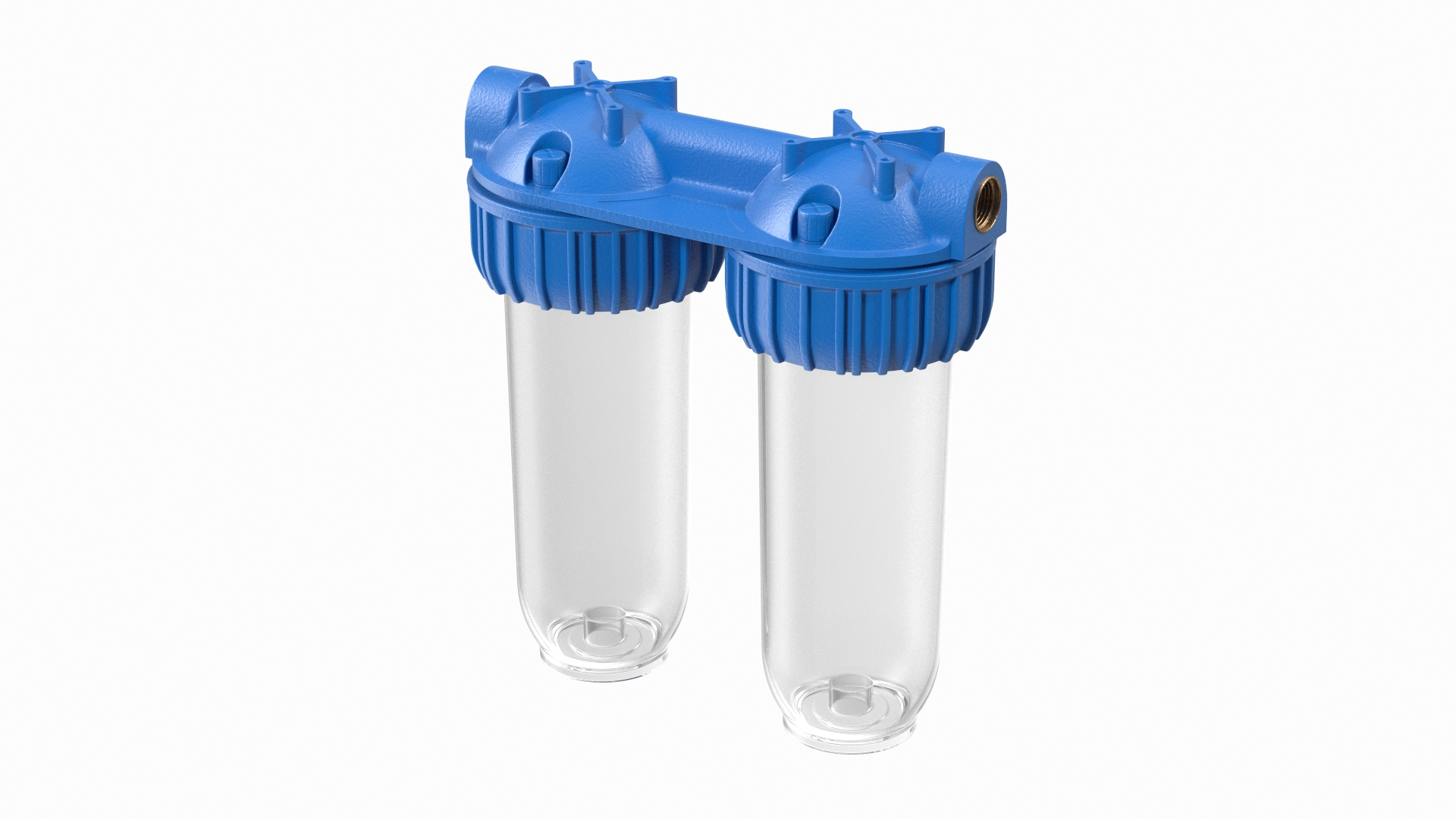 Dual Stage Water Filter Housing Transparent 3D Model - TurboSquid 1735226