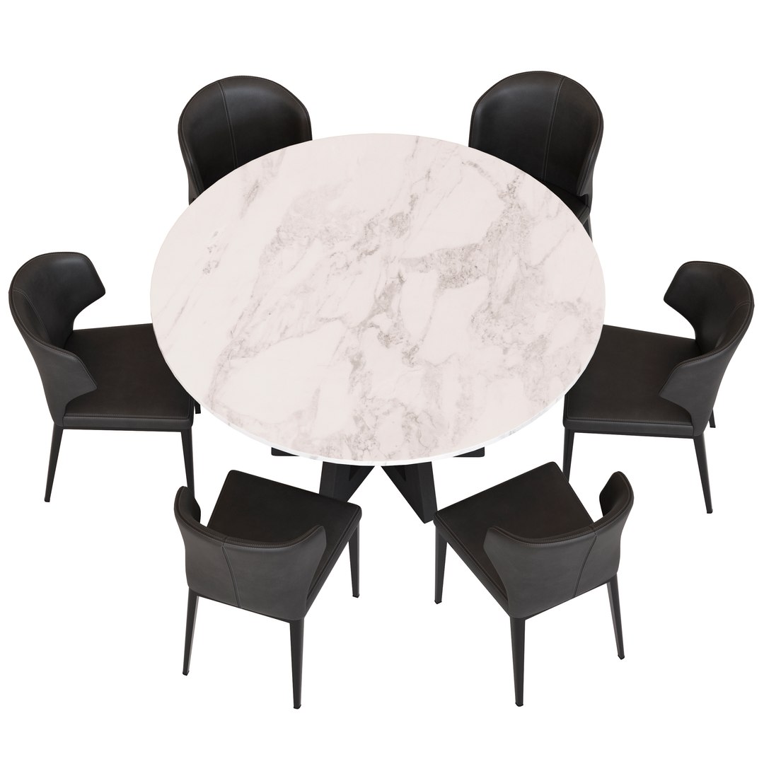 Coco Republic Montara Table and Franco Chair model - TurboSquid 2166952