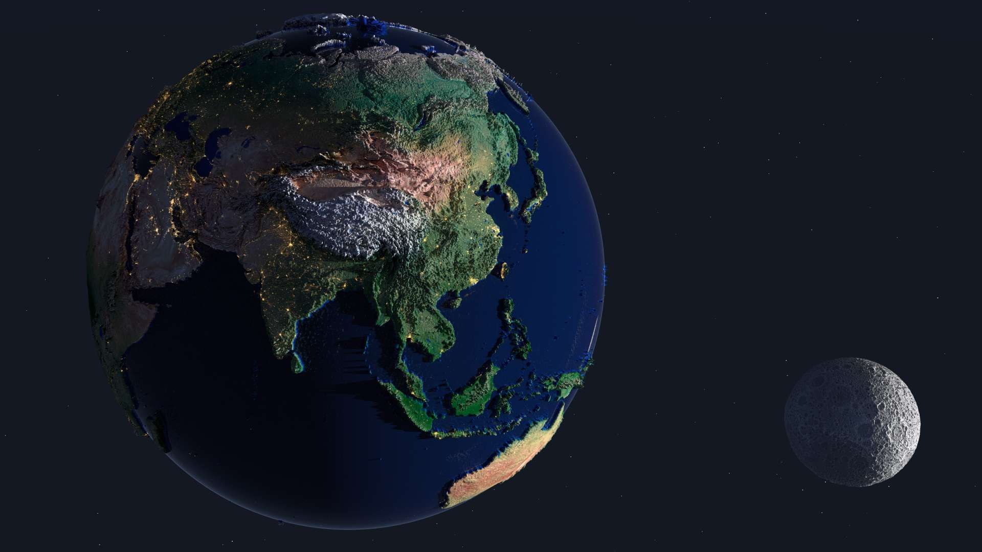 Earth moon model - TurboSquid 1699416