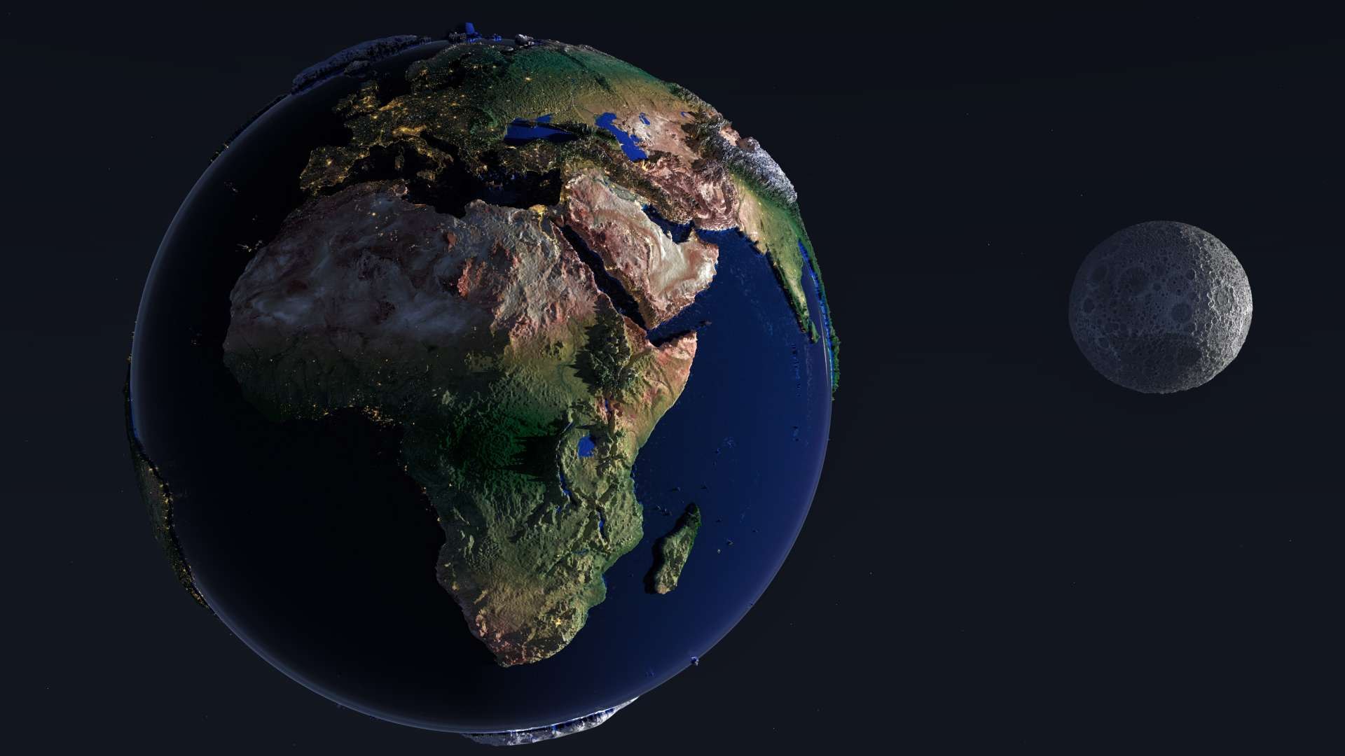 Earth moon model - TurboSquid 1699416