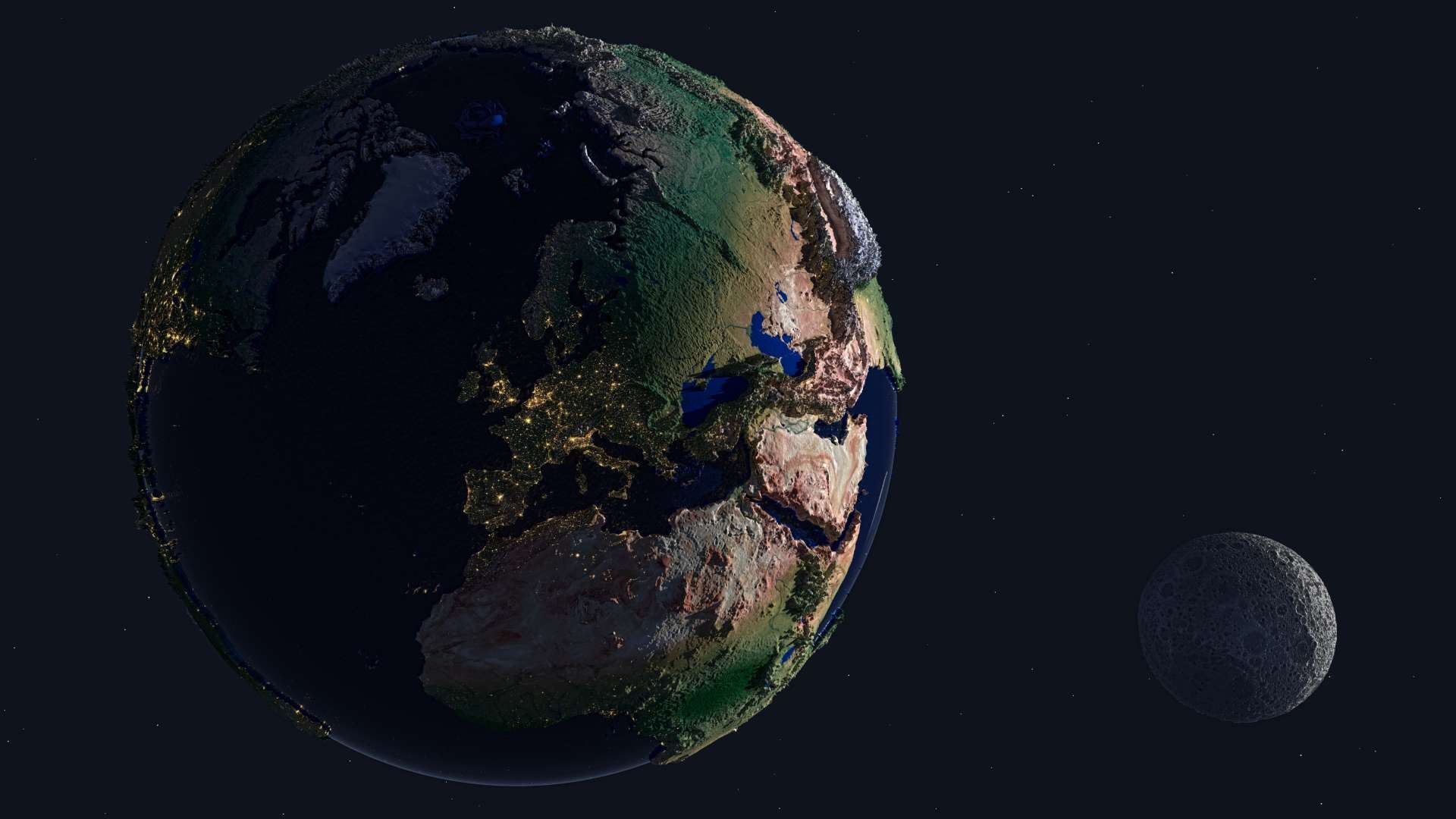 Earth moon model - TurboSquid 1699416