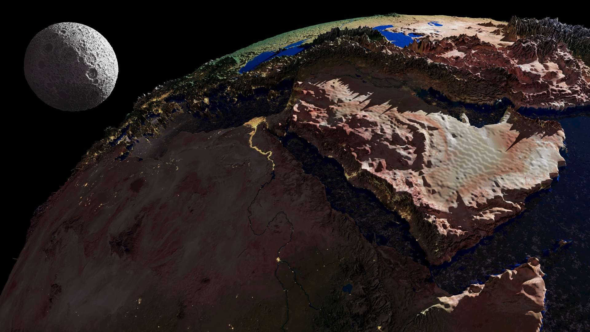 Earth moon model - TurboSquid 1699416