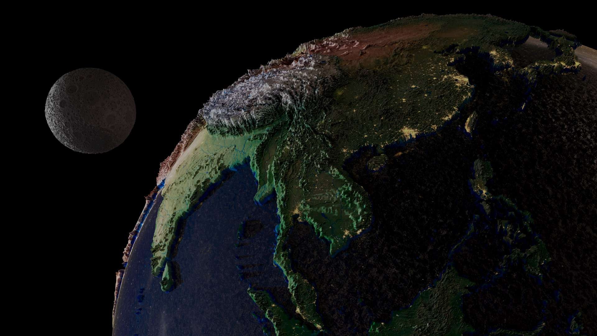 Earth moon model - TurboSquid 1699416