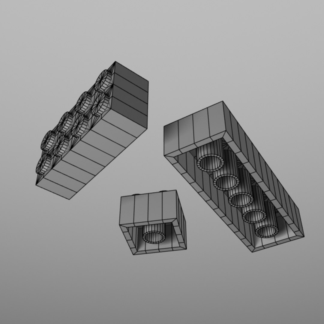 3d Construction Blocks Model