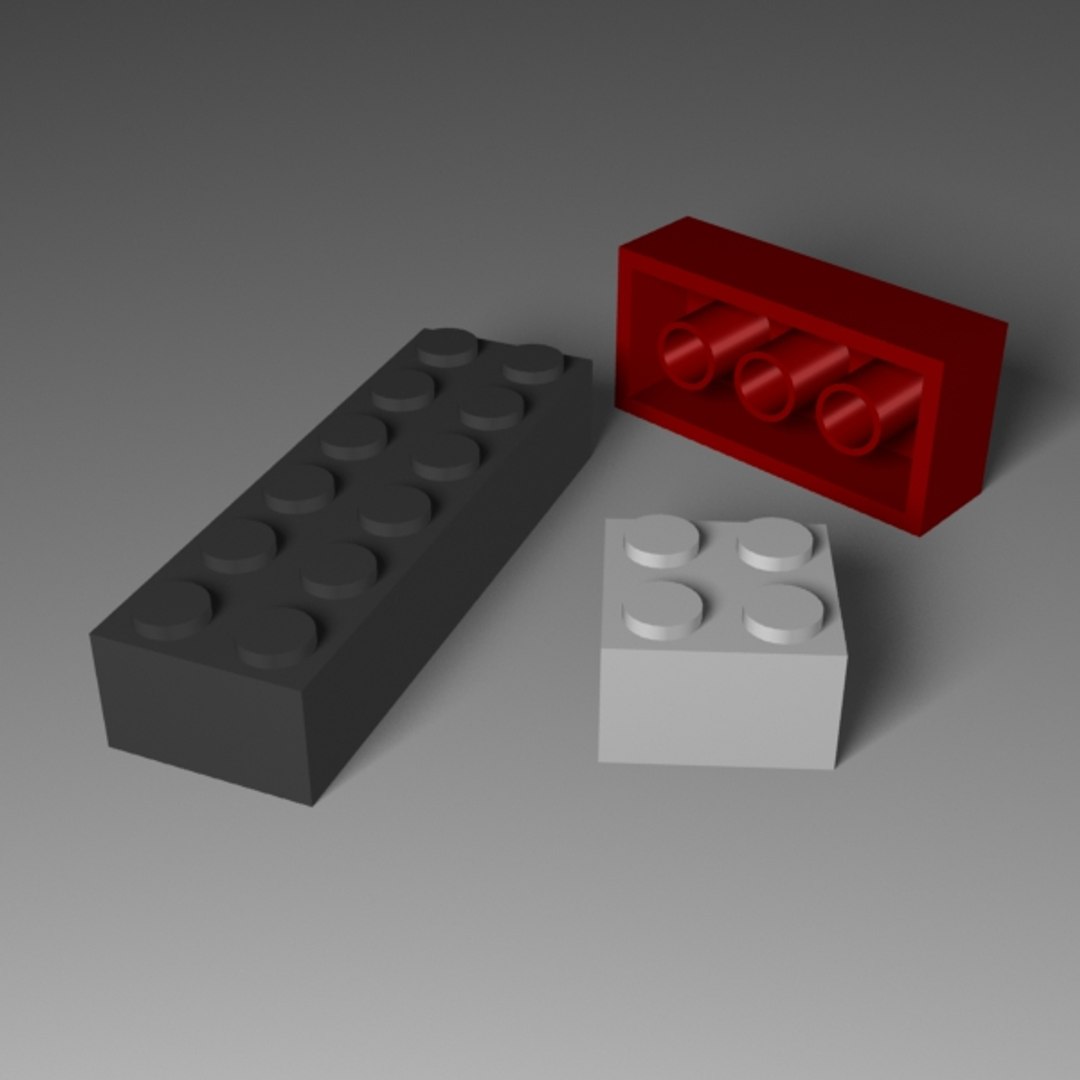 3d Construction Blocks Model