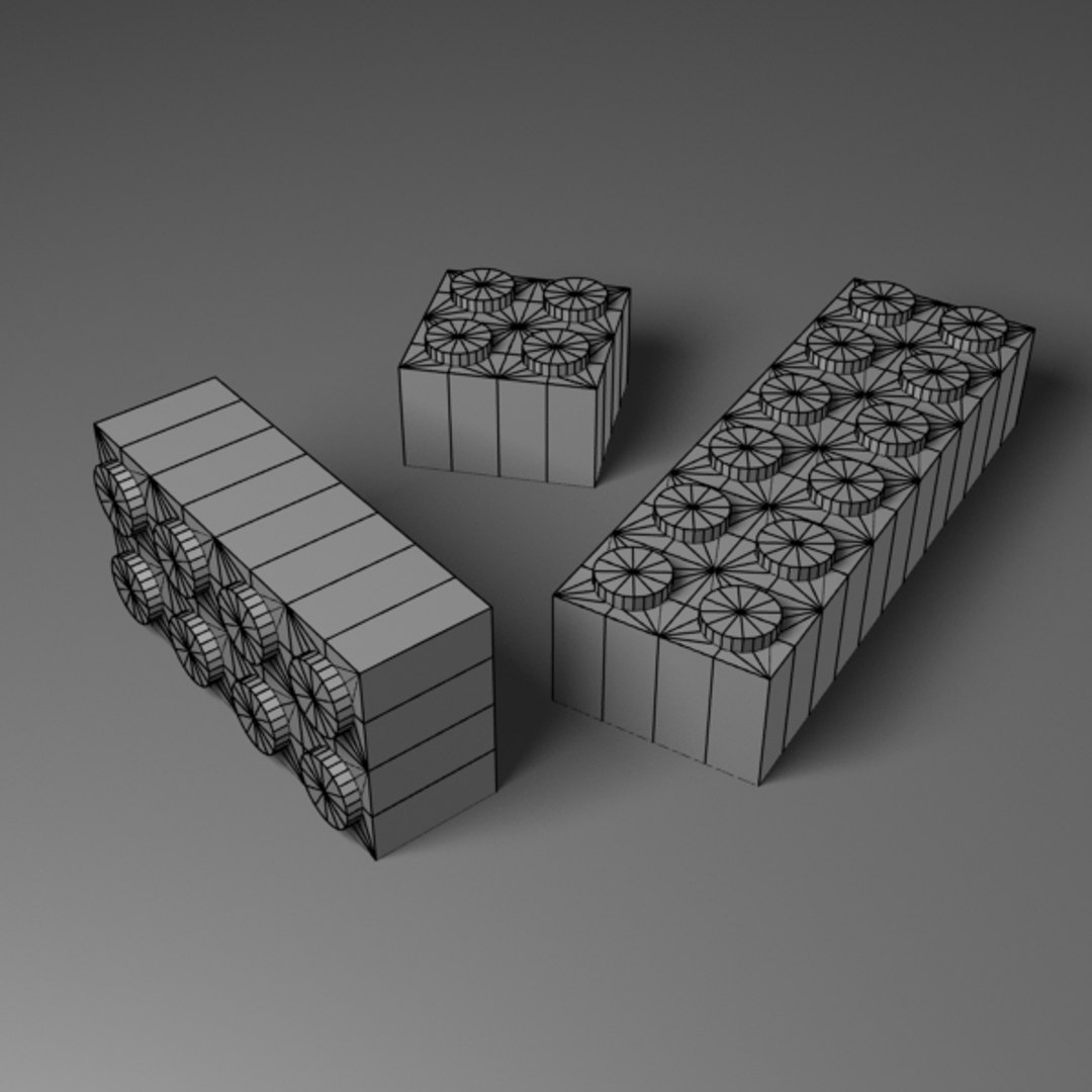 3d Construction Blocks Model