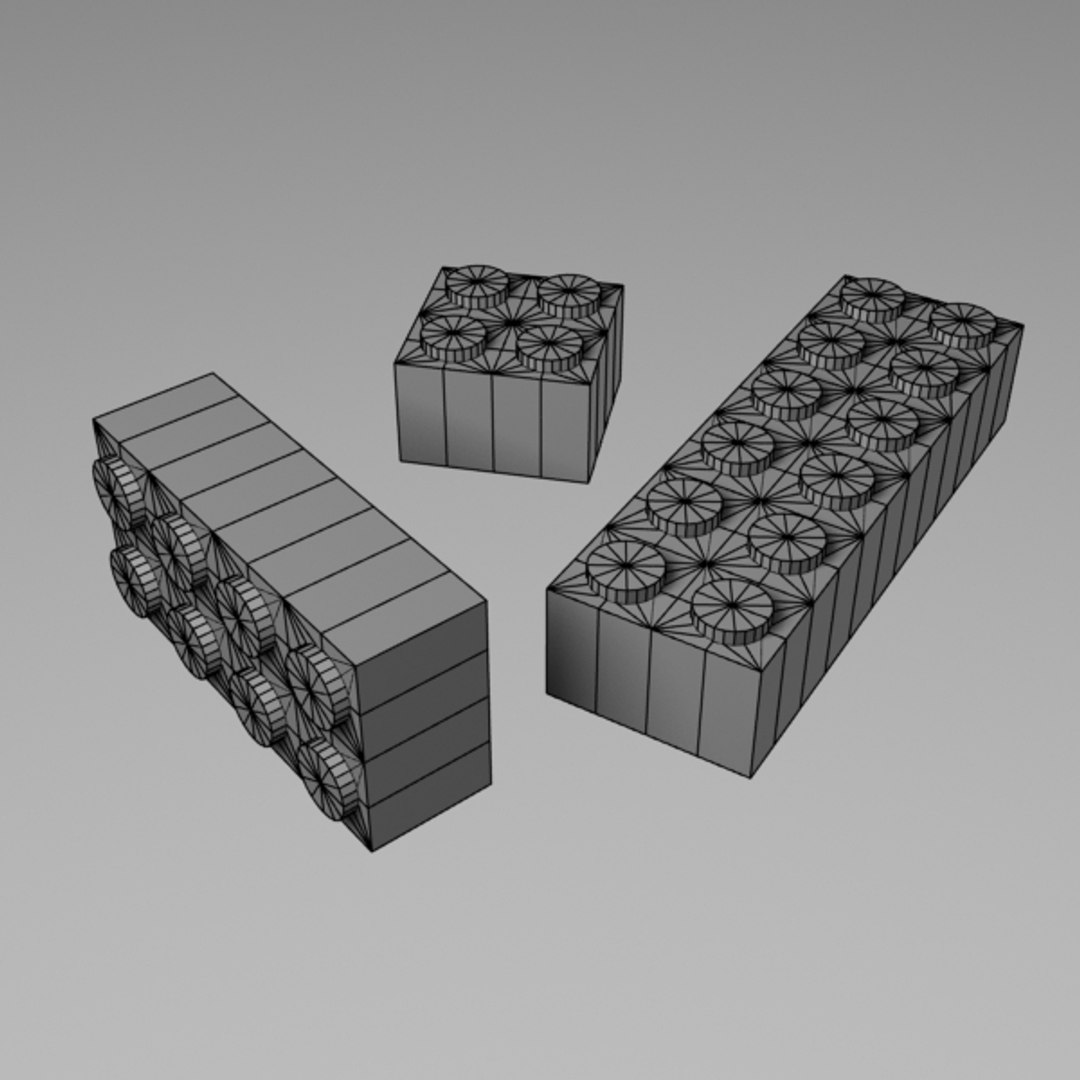3d Construction Blocks Model