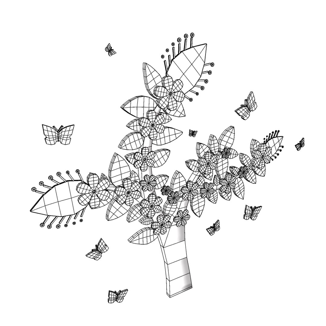 max cartoon tree