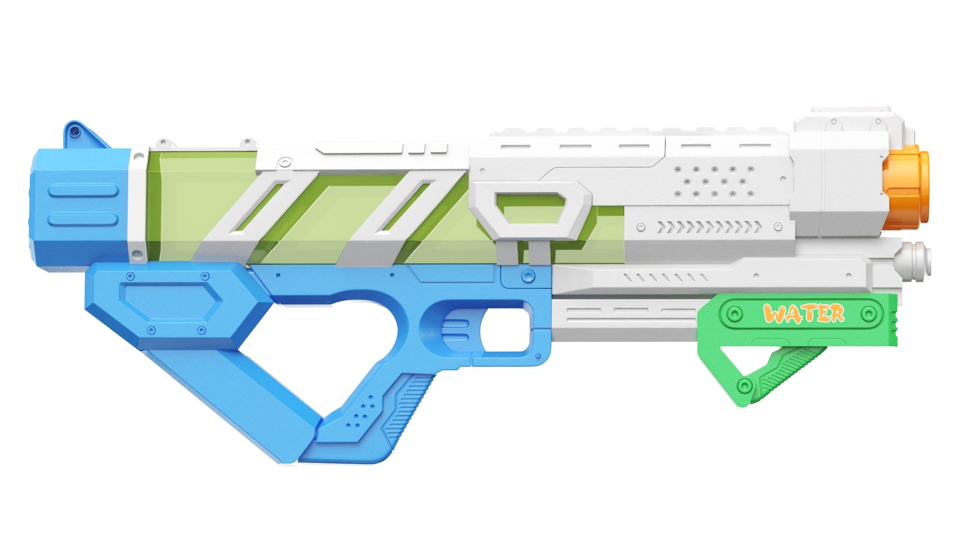 Detailed Water Gun 3D Model - TurboSquid 2240261