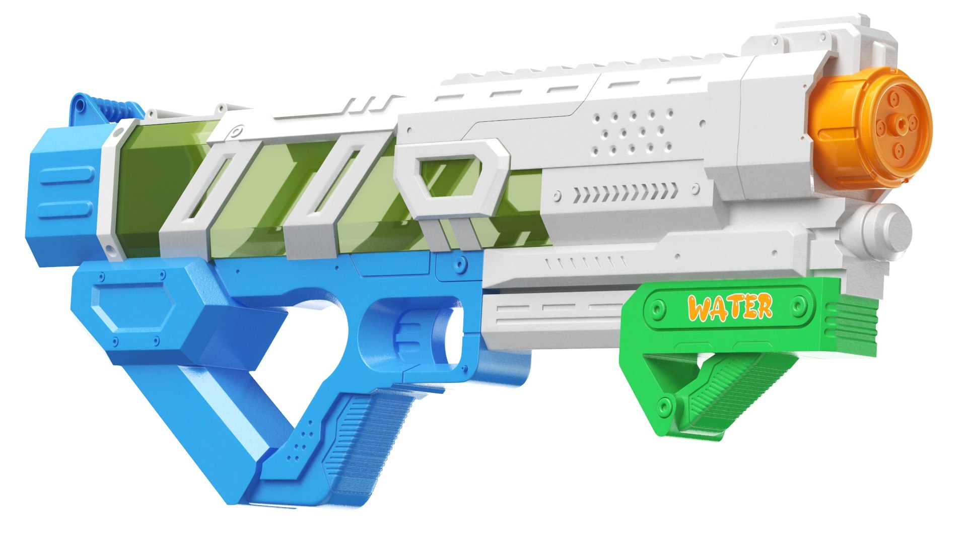 Detailed Water Gun 3D Model - TurboSquid 2240261
