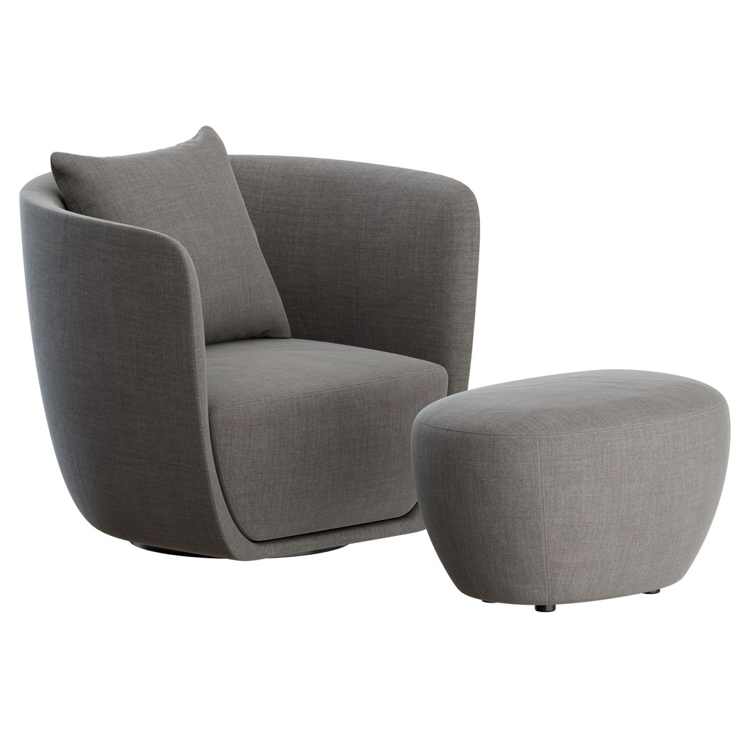 3D Softnoons Armchair By DePadova Model - TurboSquid 2494736