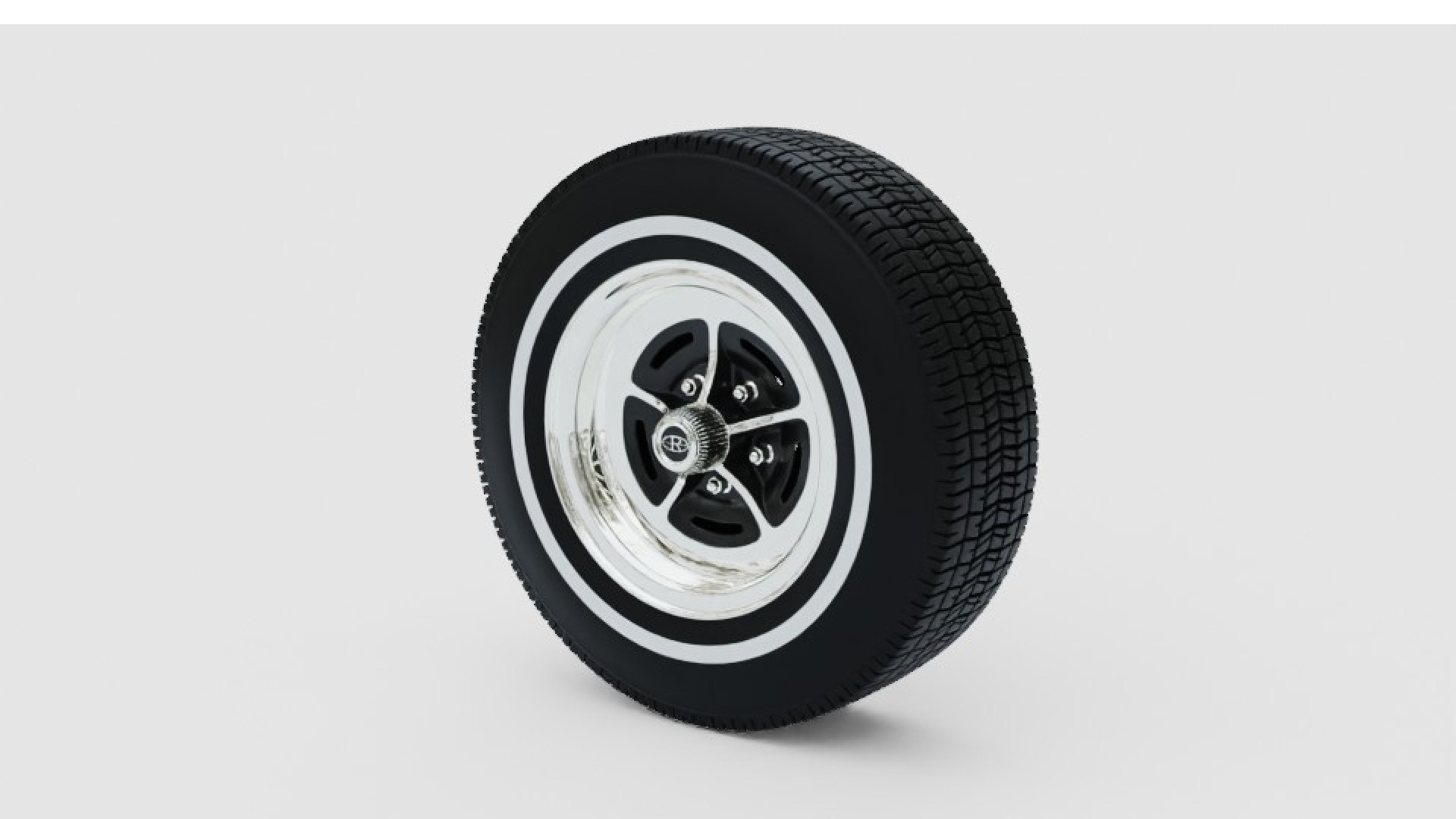 3D Buick Riviera Wheel With Rim Model - TurboSquid 2157604