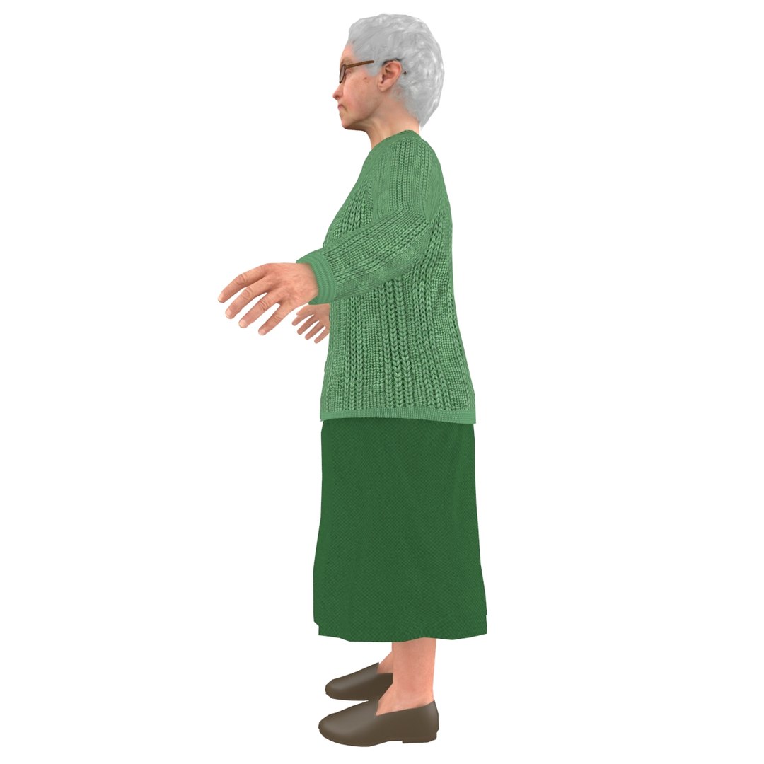 Old Woman 3D Model - TurboSquid 1310732