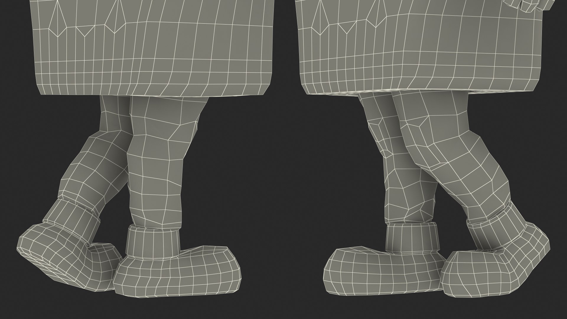 3D Smiling Mascot Character Mobile Phone Walking model - TurboSquid 2073163