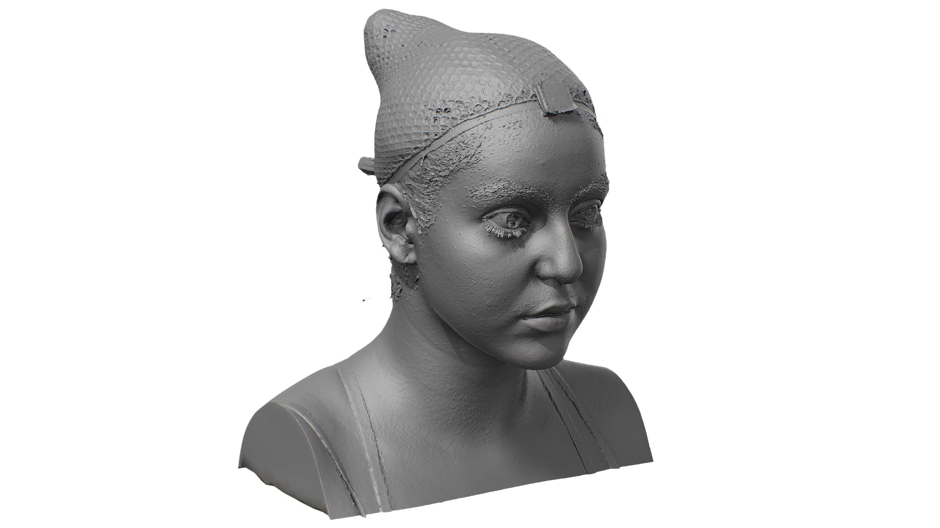 3D Raw Head Scan Poppy Cox - TurboSquid 1821474