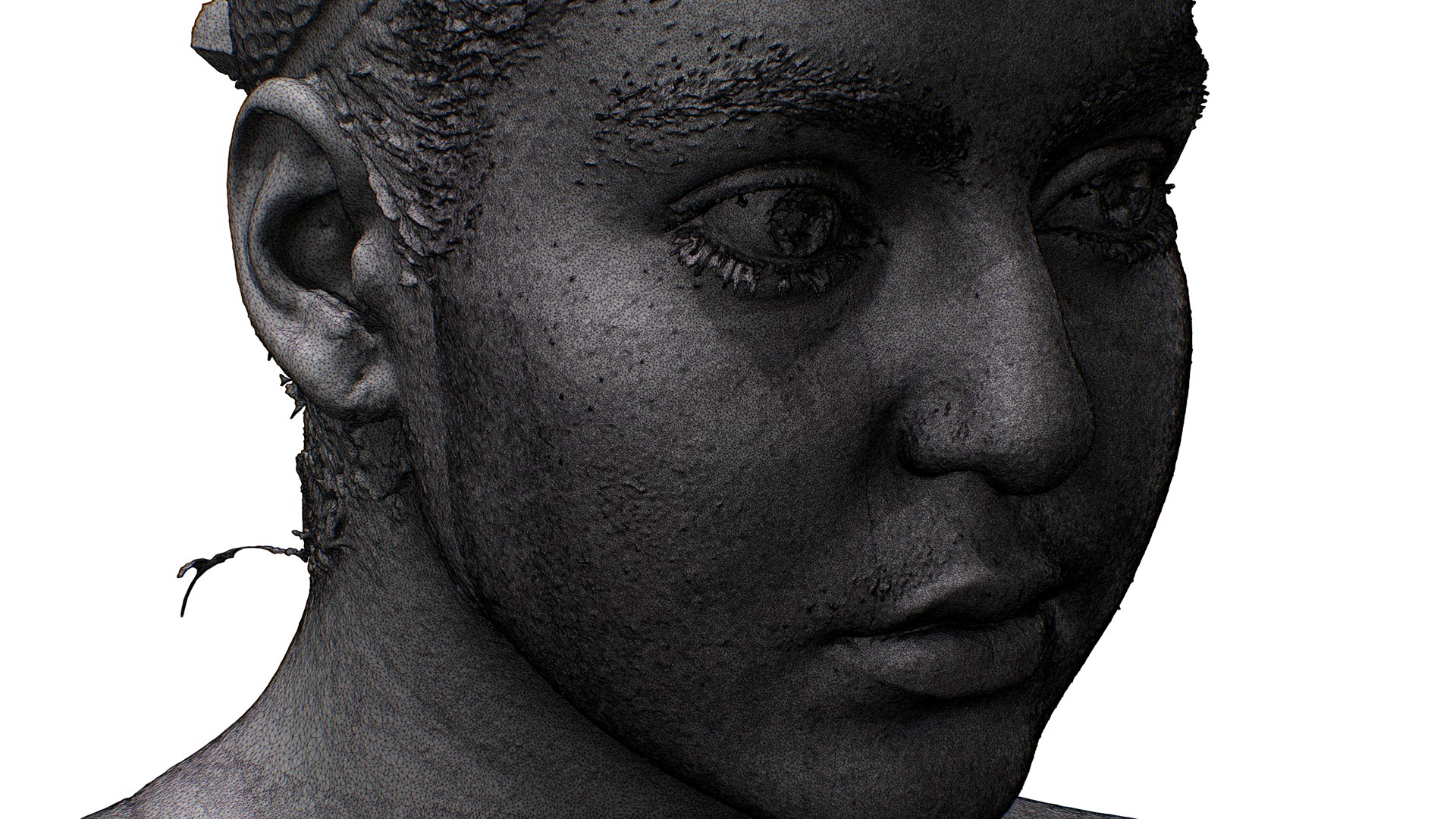 3D Raw Head Scan Poppy Cox - TurboSquid 1821474