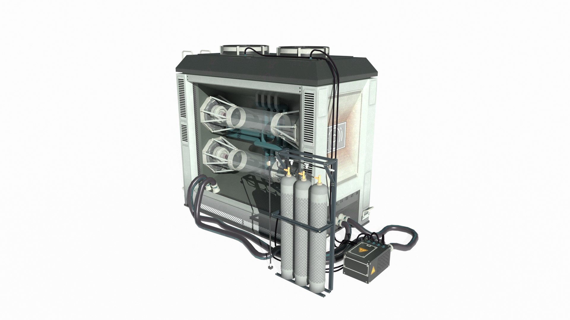 Future Science Fiction Particle Extractor 3D Model - TurboSquid 2203276