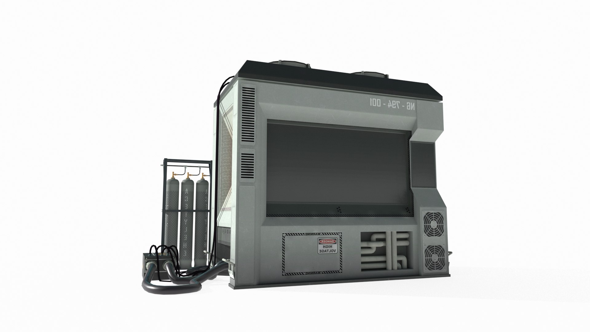 Future Science Fiction Particle Extractor 3D Model - TurboSquid 2203276