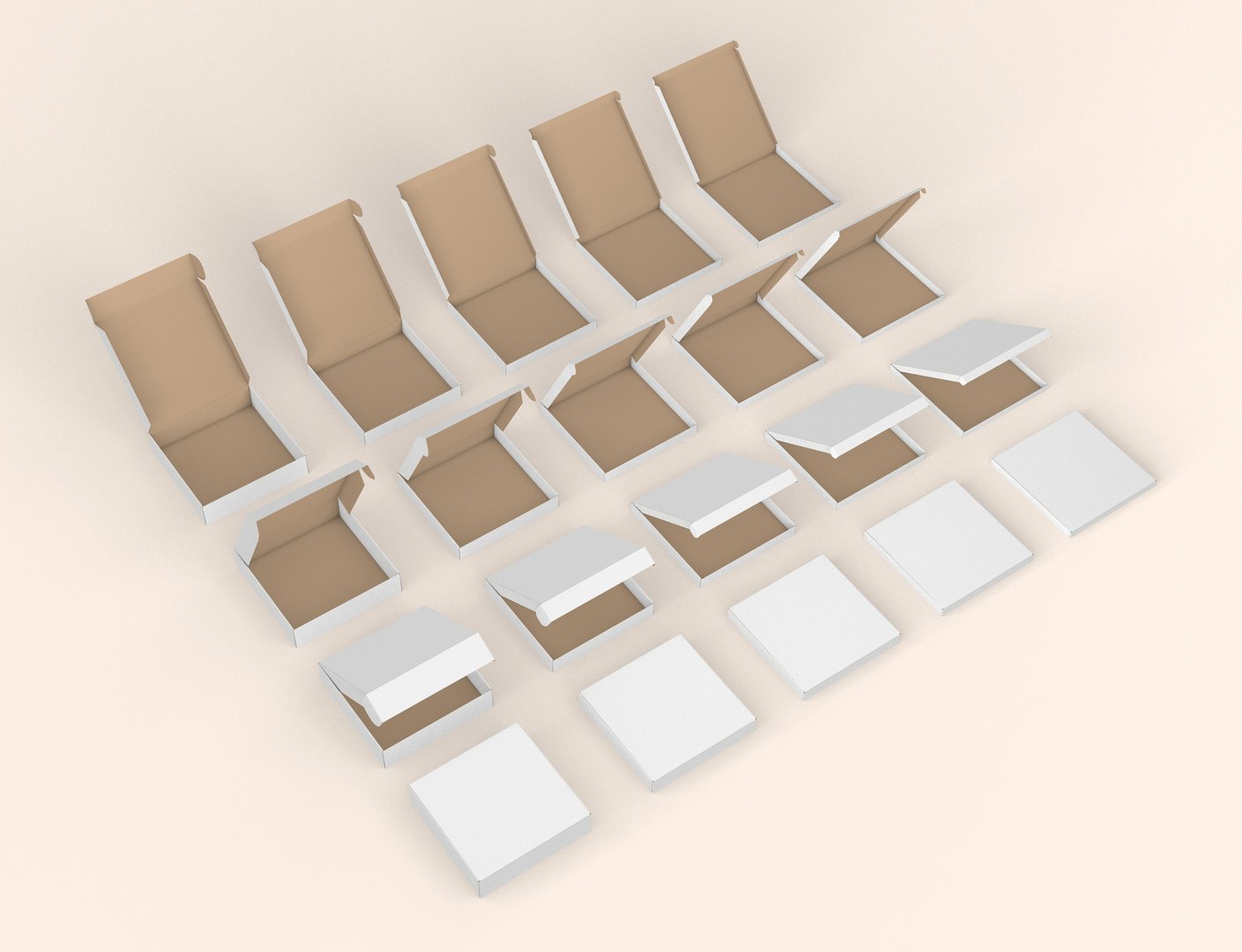 Pizza Box Collection Model - TurboSquid 2198026