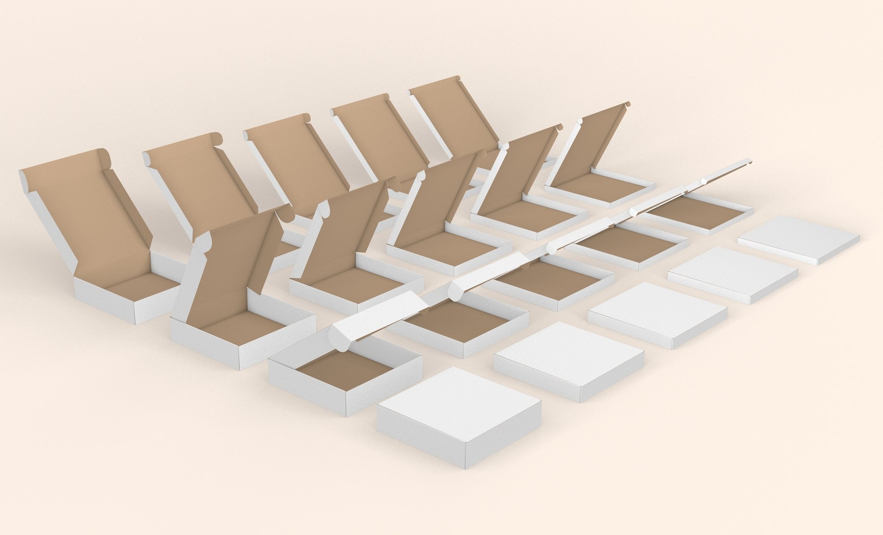 Pizza Box Collection Model - TurboSquid 2198026