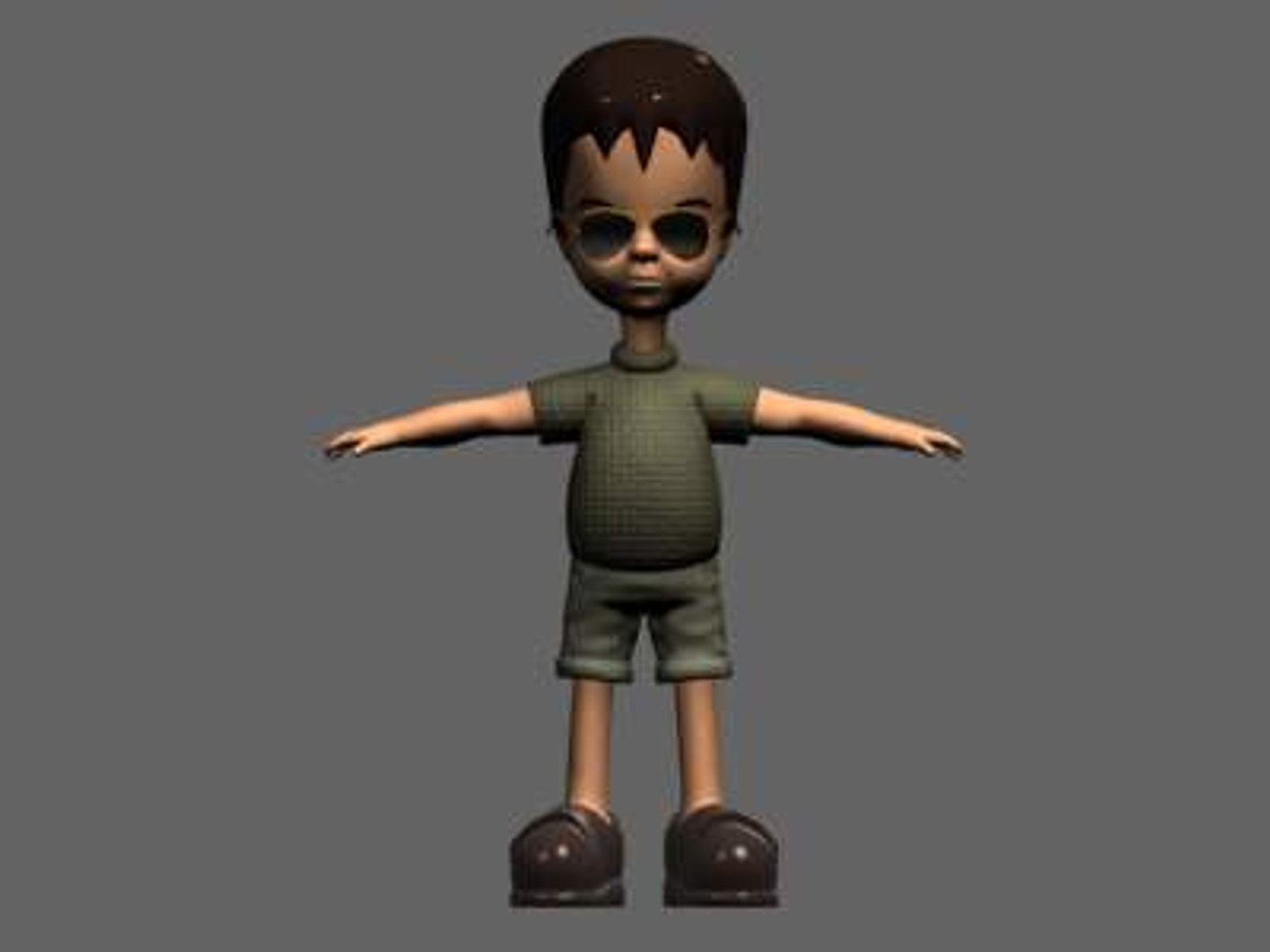 Character Child Boy 3d Model