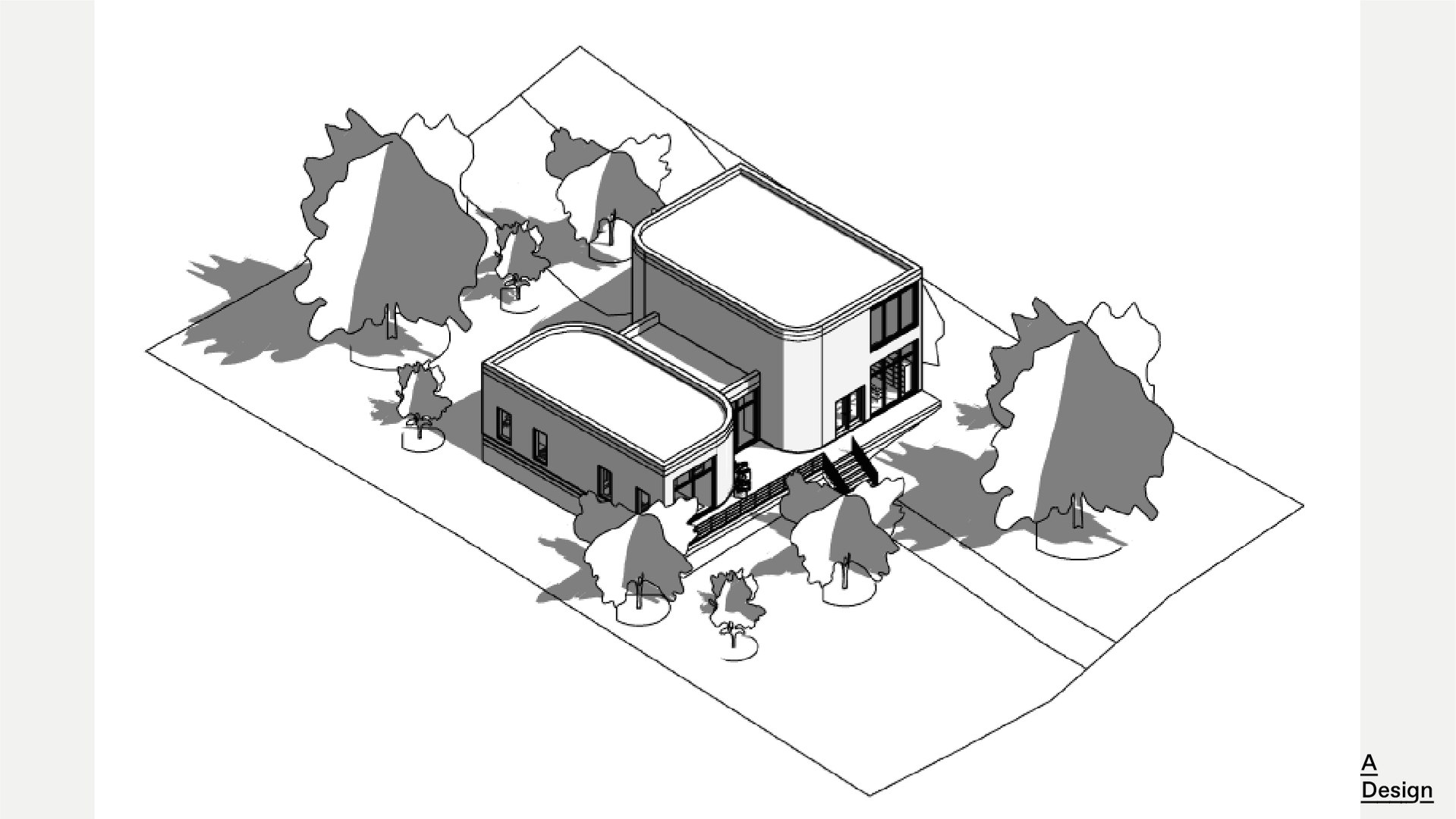 Rounded House - Revit Model 3D Model - TurboSquid 2017775