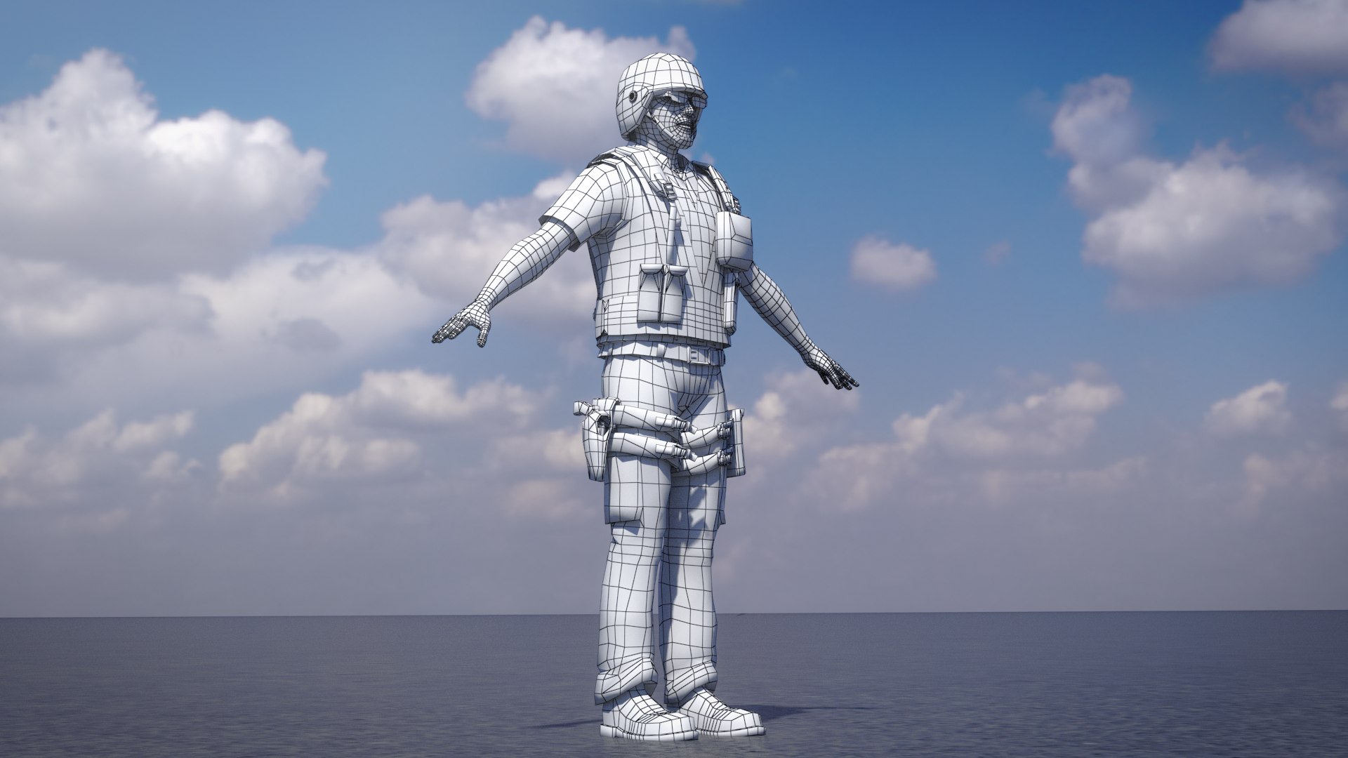 3D Model Police Officer 0083 - TurboSquid 2301618