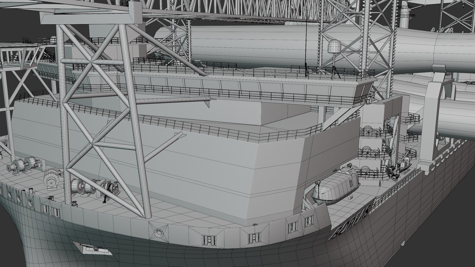 Offshore Installation Vessel 3D - TurboSquid 2271511