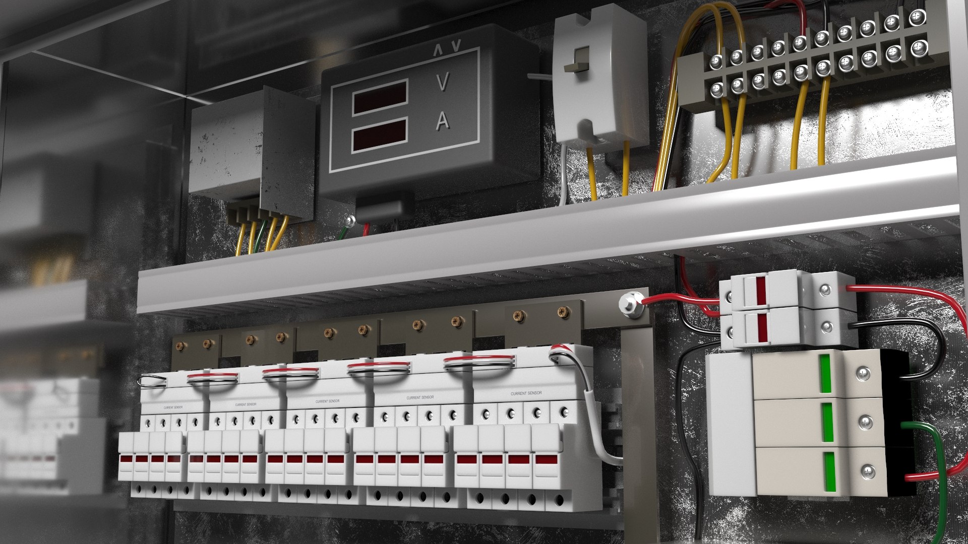 3D Panel Board Electric - TurboSquid 1690708