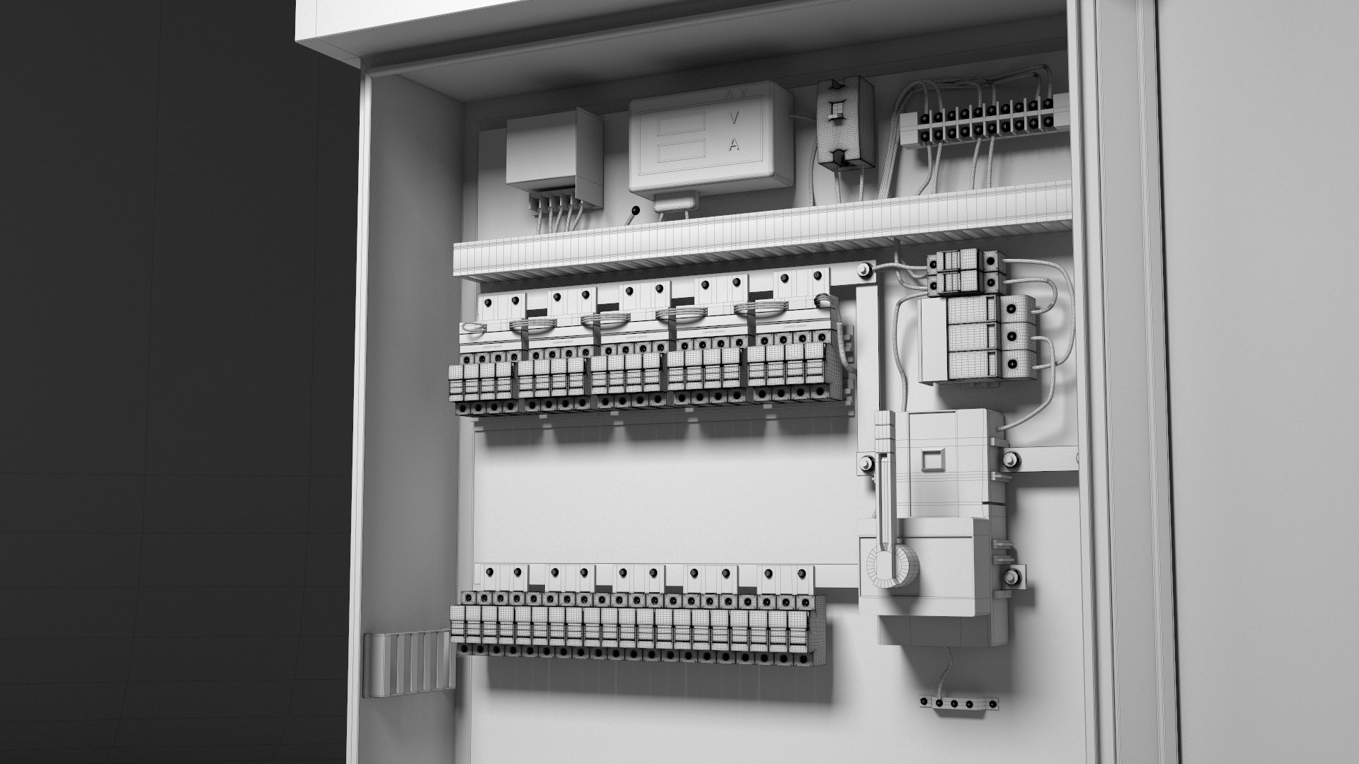3D Panel Board Electric - TurboSquid 1690708
