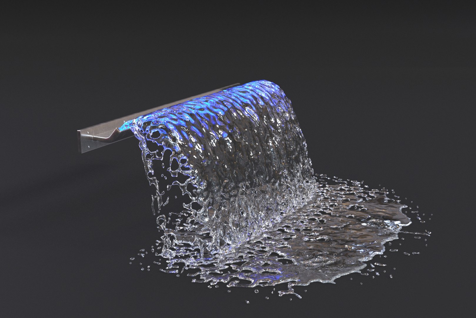 Waterfall Cobra Snail Wide Cascade Model - TurboSquid 1899267