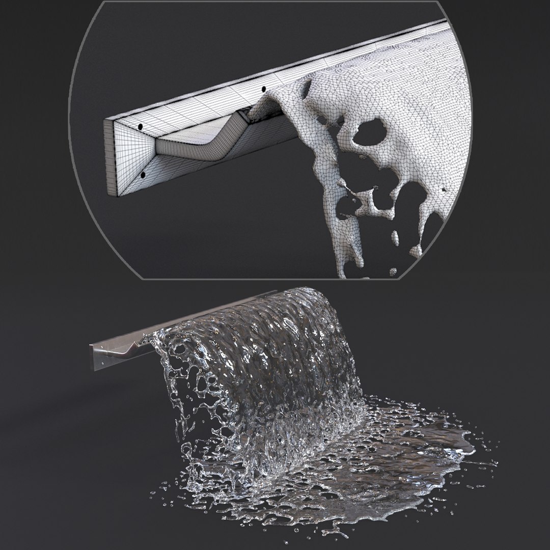 Waterfall Cobra Snail Wide Cascade Model - TurboSquid 1899267