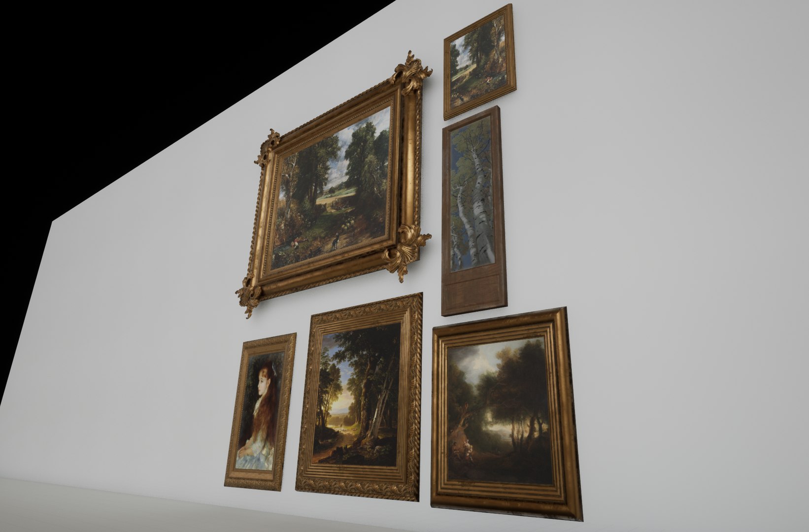 Antique Old Paintings 3D Model - TurboSquid 2030110