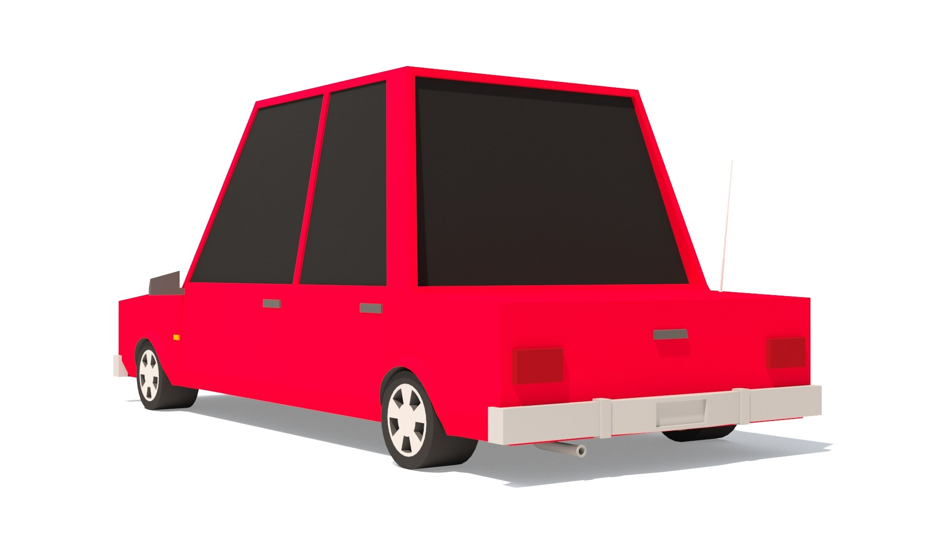 3D Cartoon Car Sedan - TurboSquid 1850719