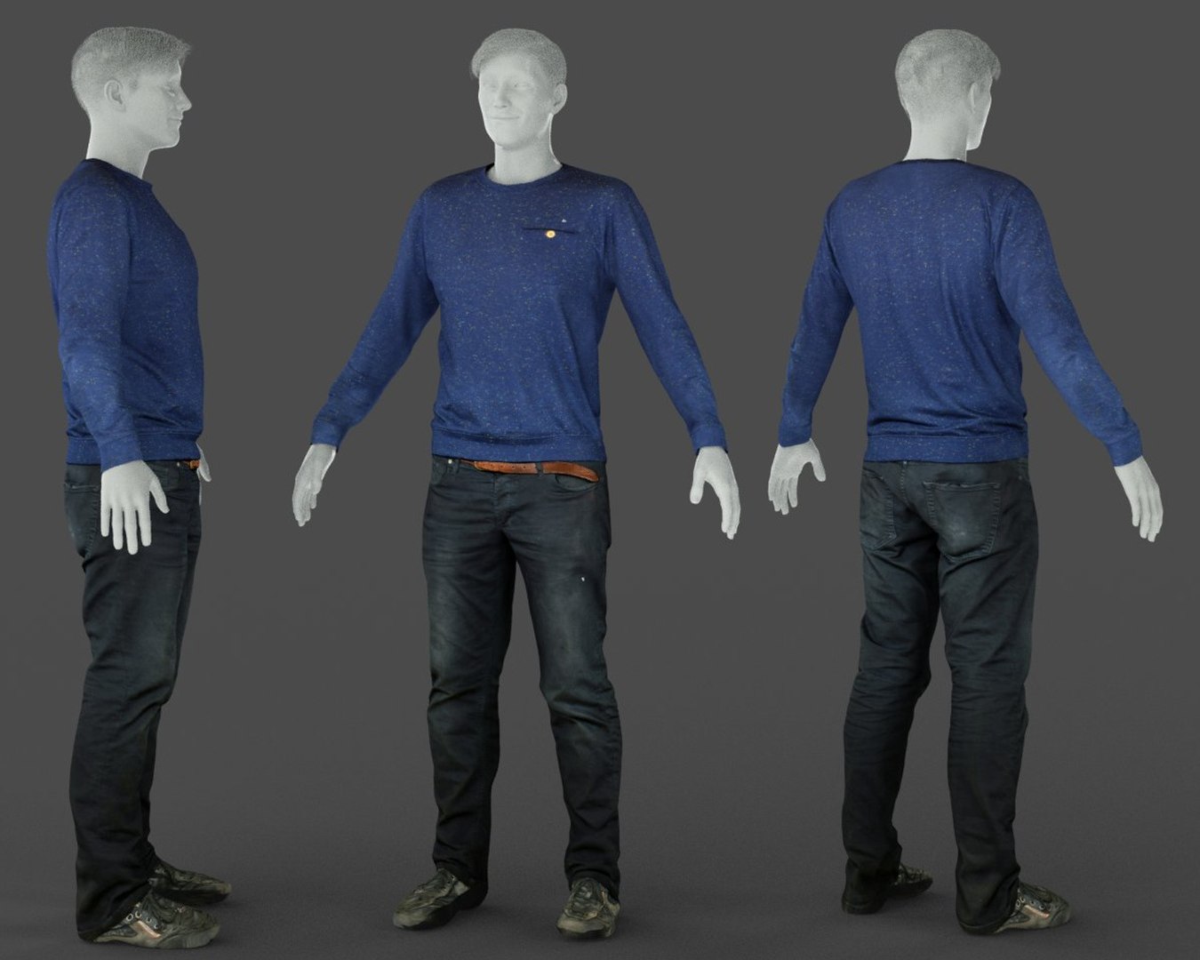 Male Clothing Outfit 3D Model - TurboSquid 1329723