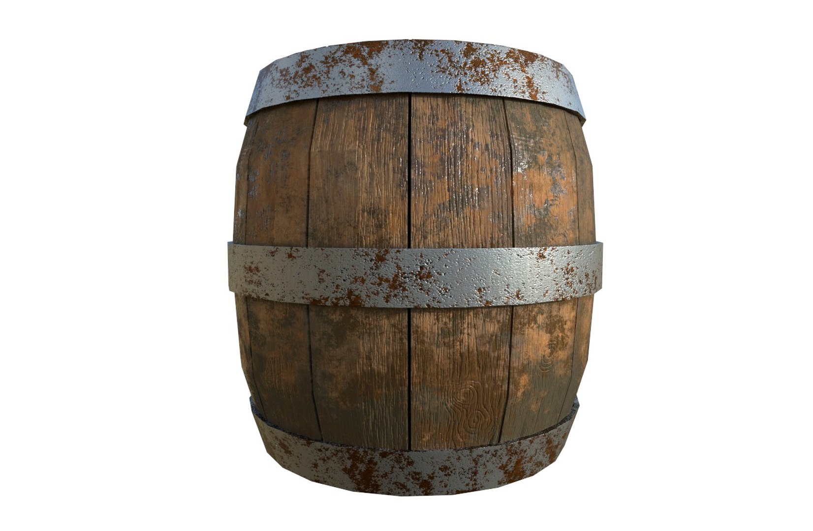 Free Barrel Damp Metallic Model - TurboSquid 1501026