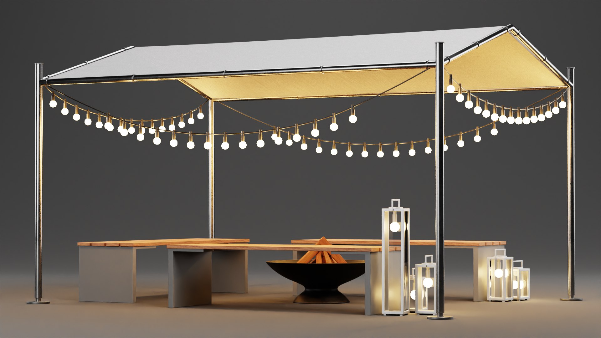 3D Model Gazebo Setup 02 - TurboSquid 2054080