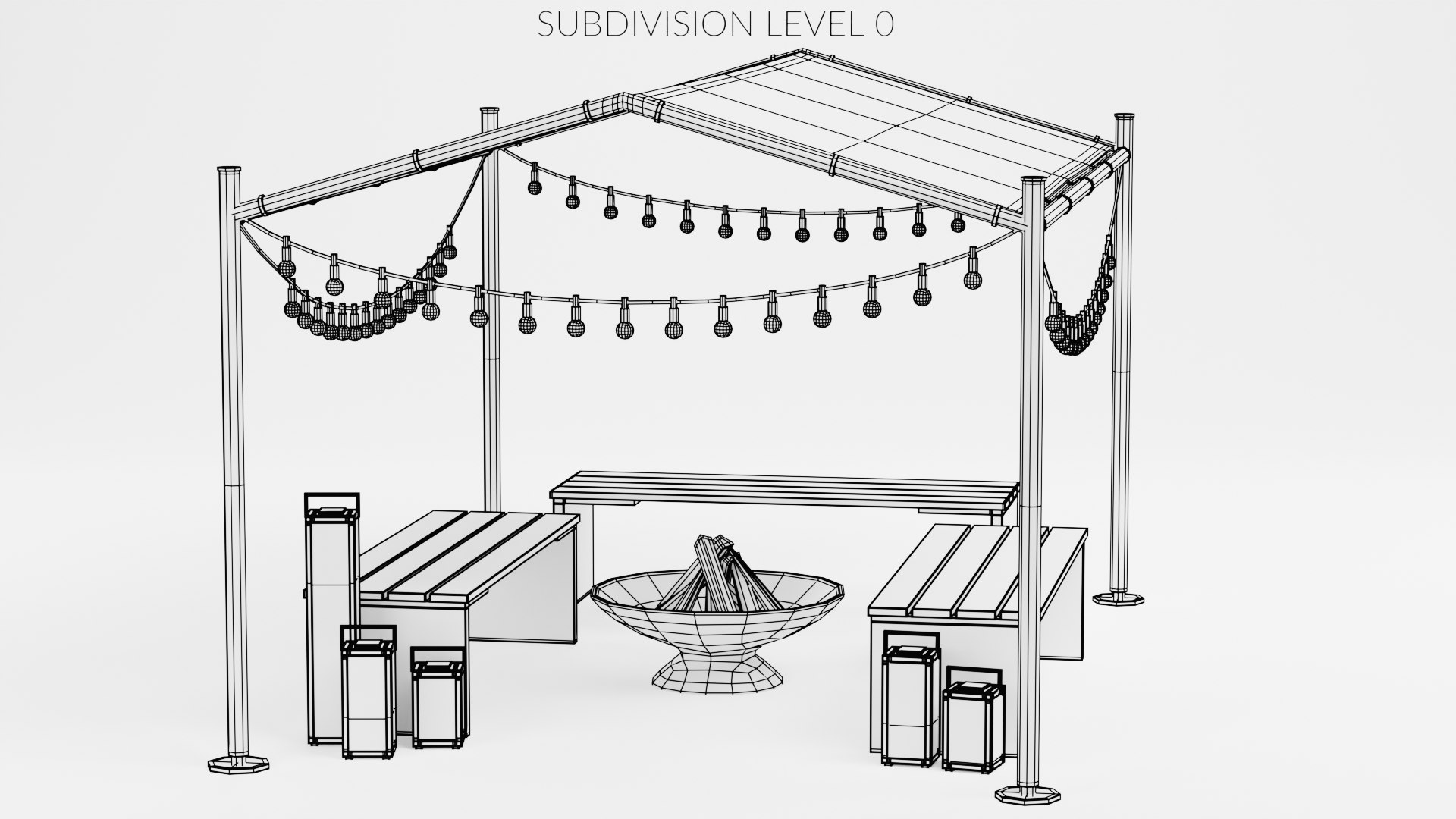 3D Model Gazebo Setup 02 - TurboSquid 2054080
