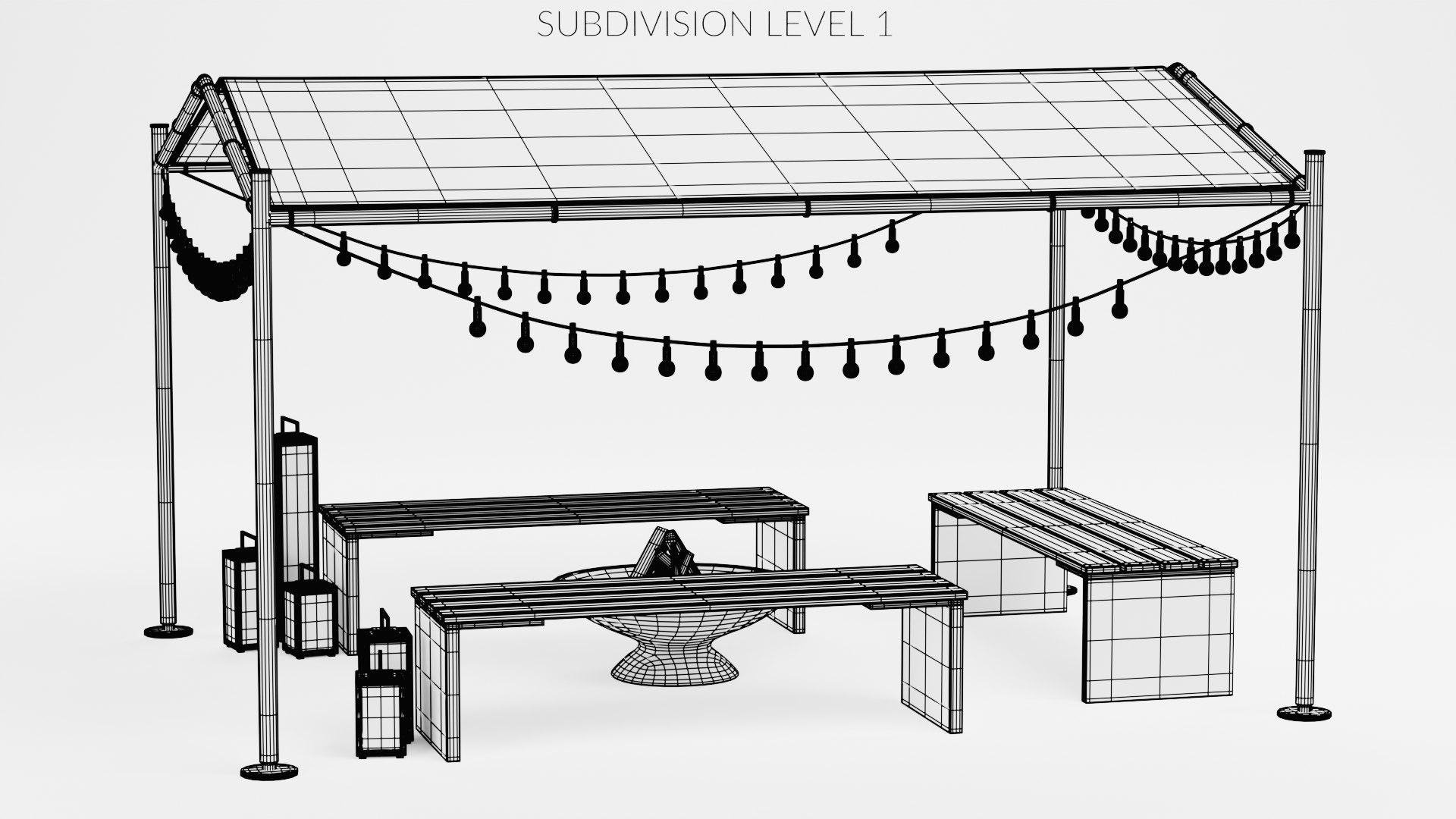 3D Model Gazebo Setup 02 - TurboSquid 2054080