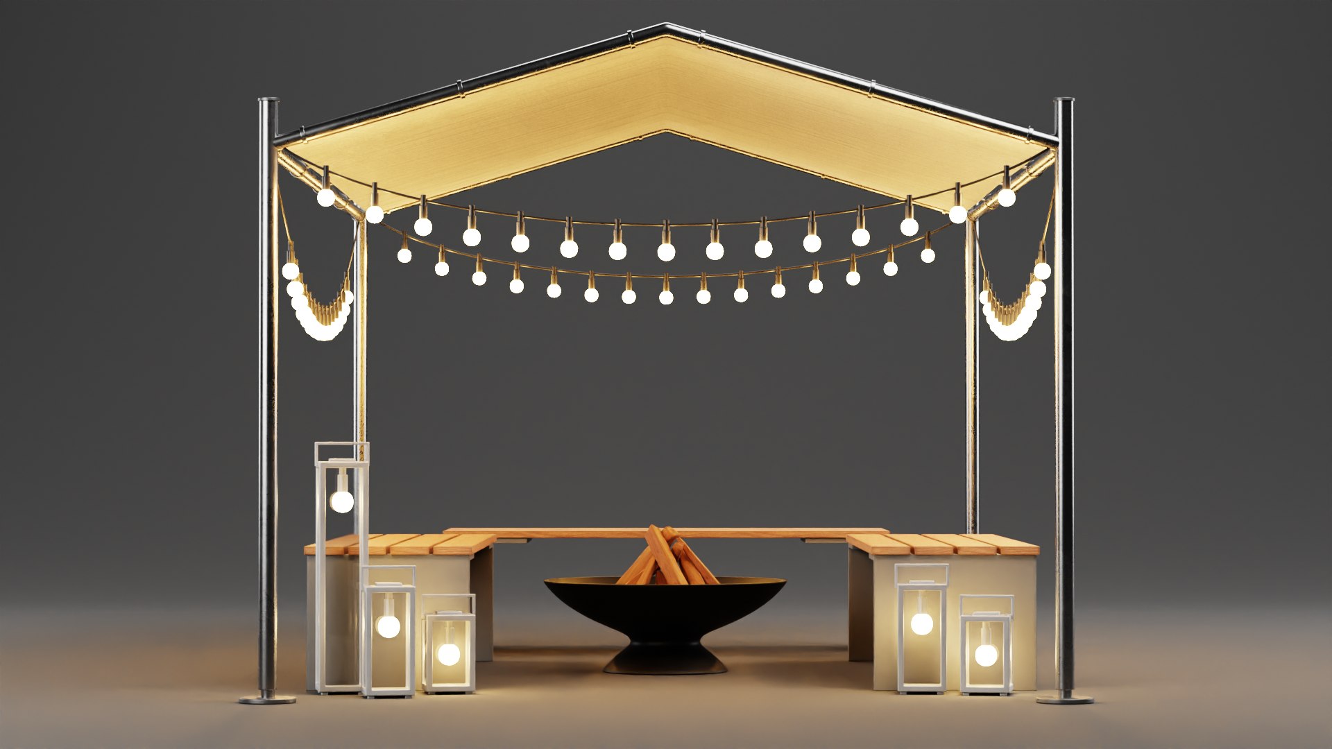 3D Model Gazebo Setup 02 - TurboSquid 2054080