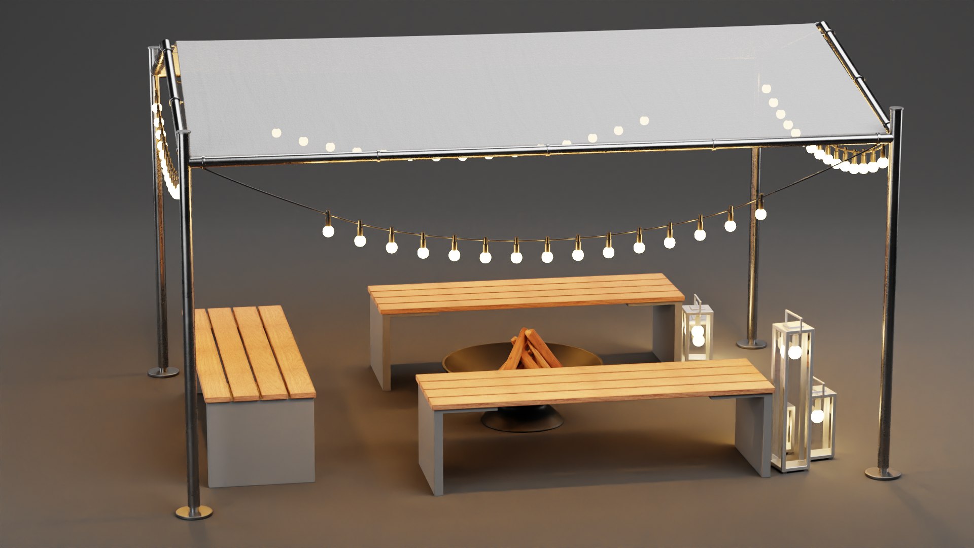 3D Model Gazebo Setup 02 - TurboSquid 2054080