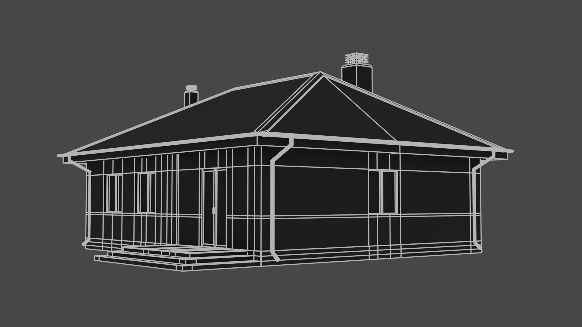 3D House Terrace Model - TurboSquid 1699309