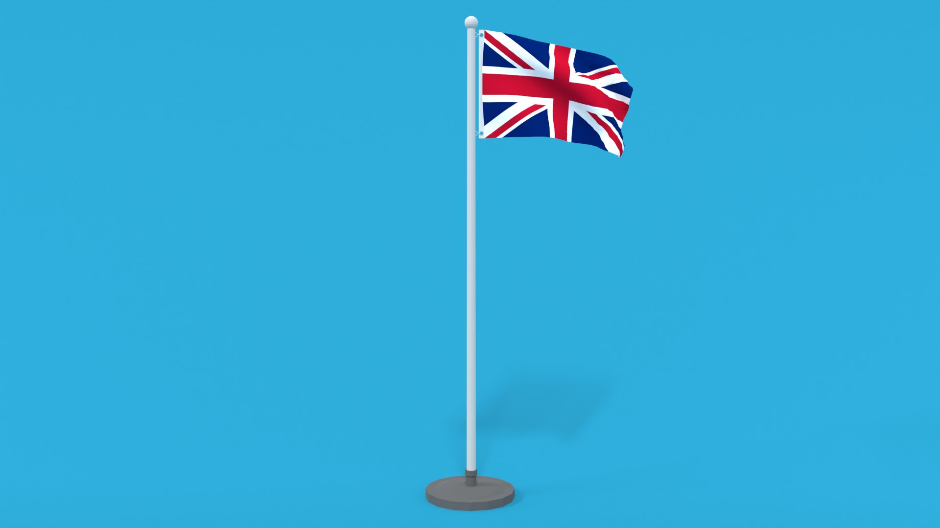 Low Poly Seamless Animated United Kingdom Flag 3D model - TurboSquid ...