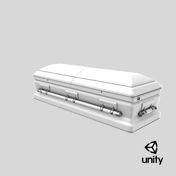 3D white funeral casket model - TurboSquid 1545791