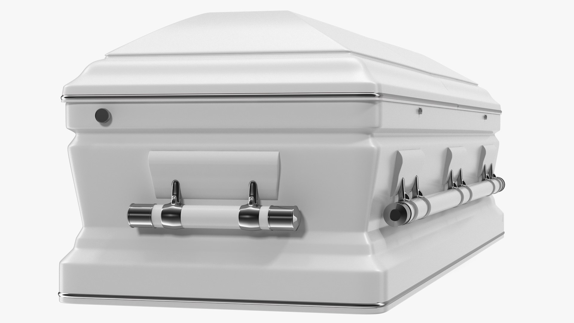 3D white funeral casket model - TurboSquid 1545791